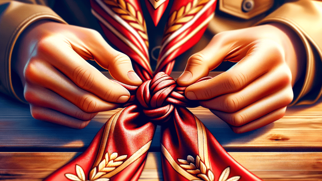 Mastering the Art of Neckerchief Tying for Scouts and Guides | Scout ...