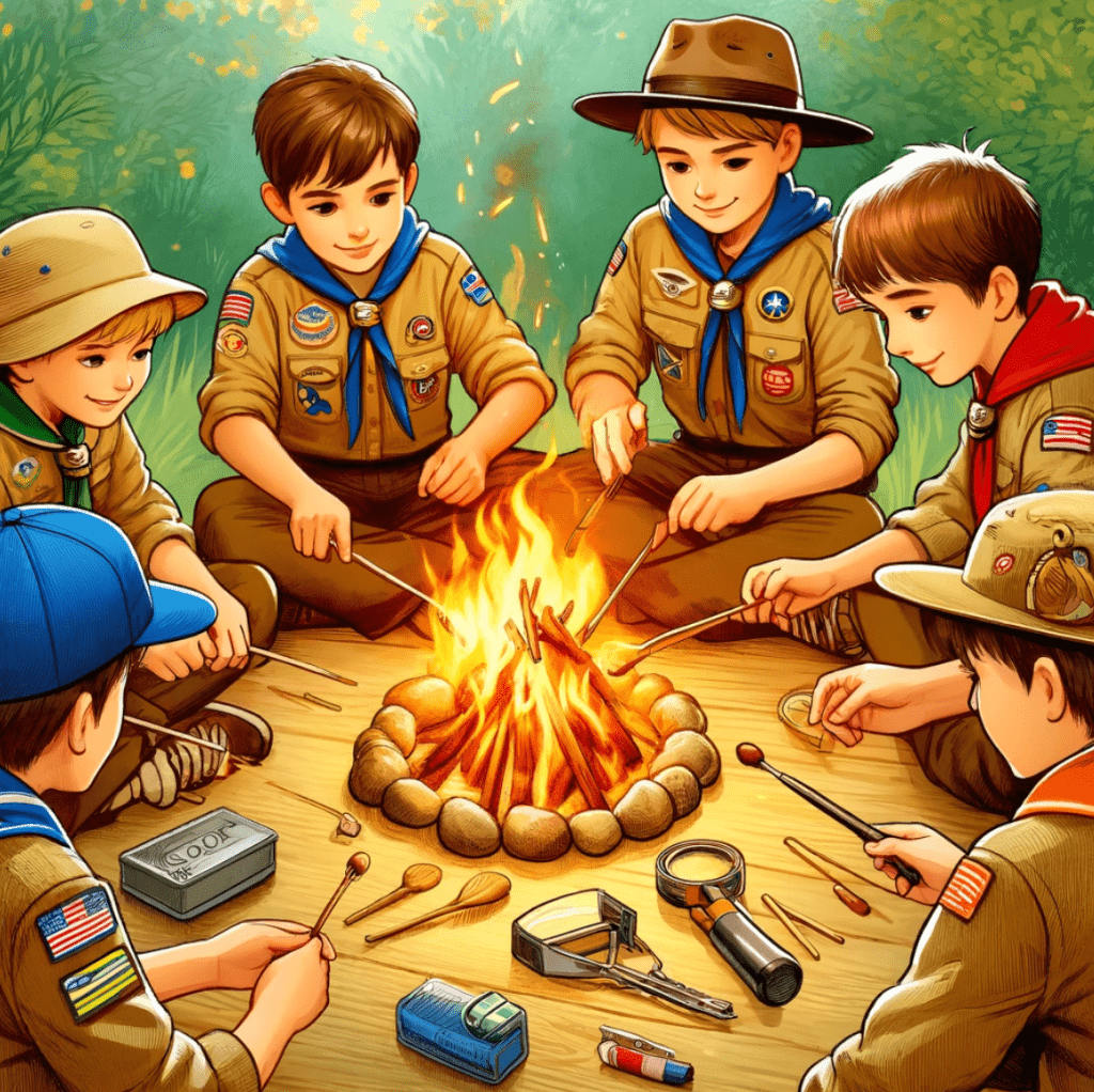 Fire Starting Techniques for Young Scouts: Matches and Beyond | Scout ...