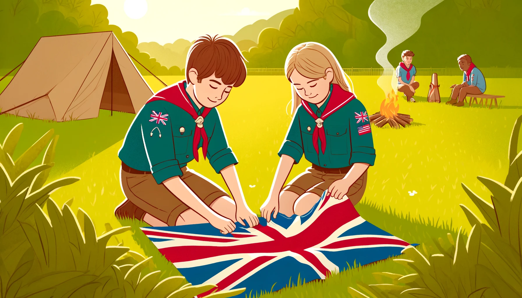 How to Fold a Flag in Scouts: A Step-by-Step Guide for Flag Break ...